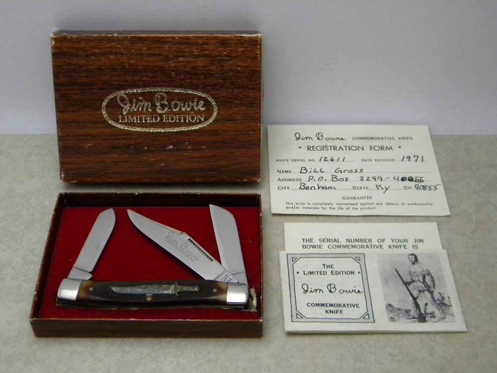 SW CUT USA (Schrade) JB1 Jim Bowie Comm. Lmtd. Edition Delrin Stockman ...
