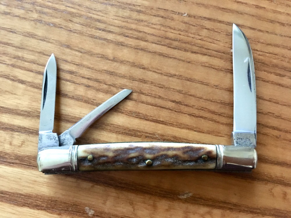 Adler MFTR Small Congess Whittler Stag Handle Knife