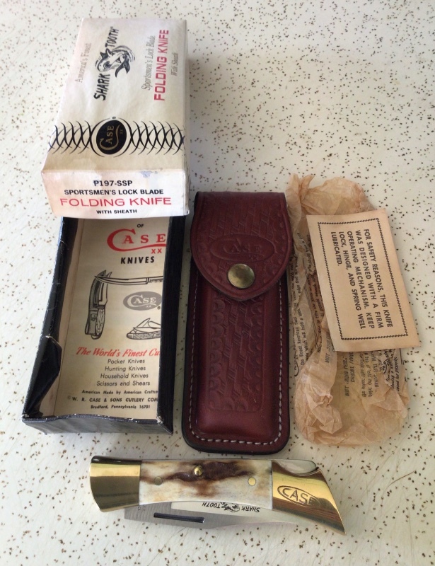 VINTAGE STAG CASE XX 1979 5197 L “SHARK TOOTH” LOCK BACK FOLDING ...