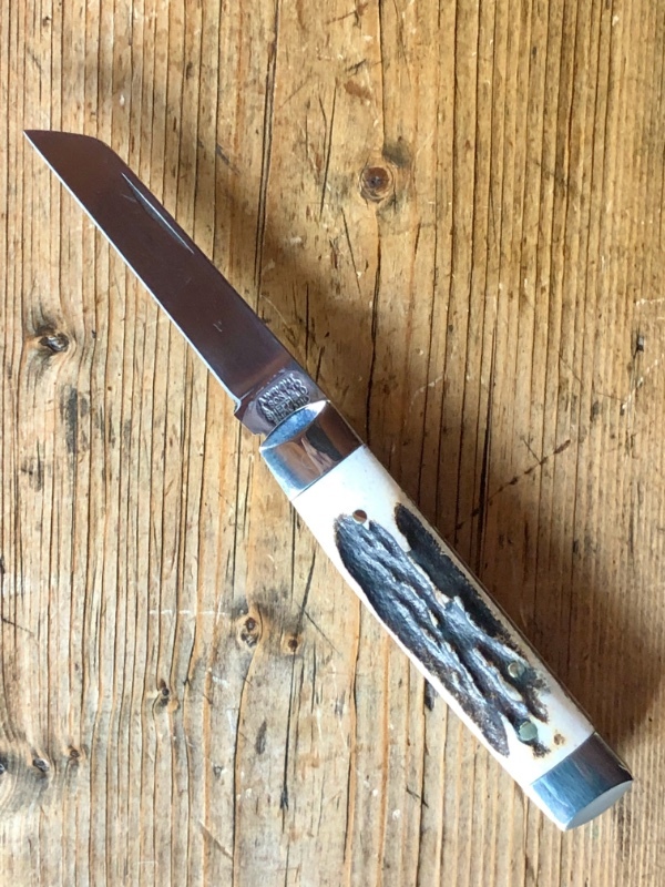 A. Wright & Son Senator Pocket Knife w/Stag Scales and Lambsfoot Blade
