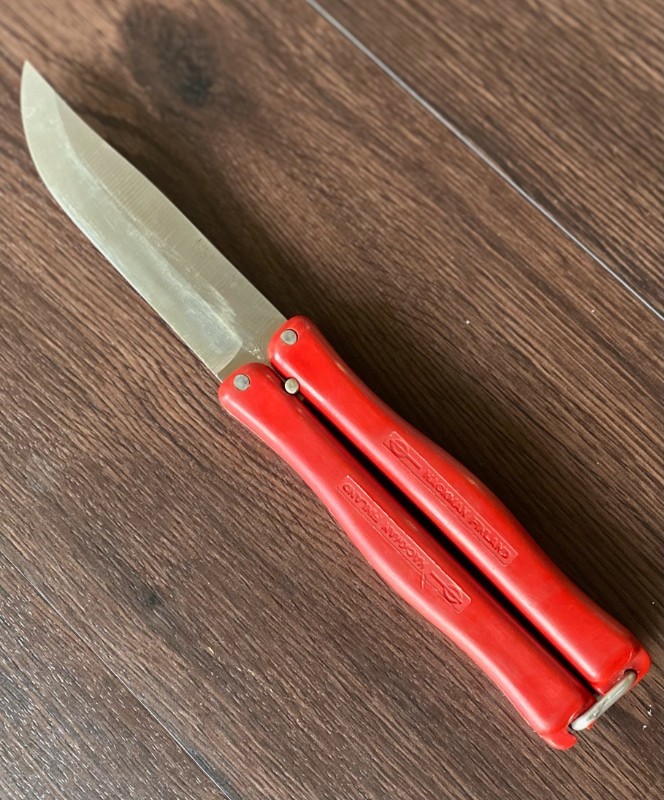 Rare Vintage Hackman Finland CIA Balisong Butterfly Knife