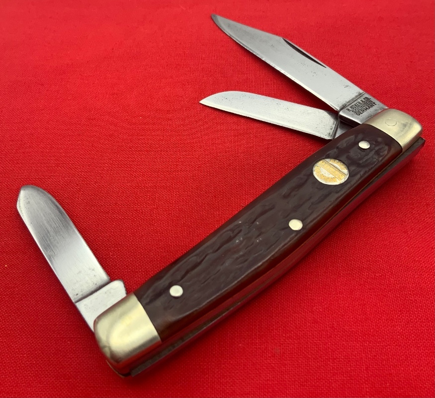 Vintage H BOKER & CO 3-Blade Premium Stockman Folding Pocket Knife c ...