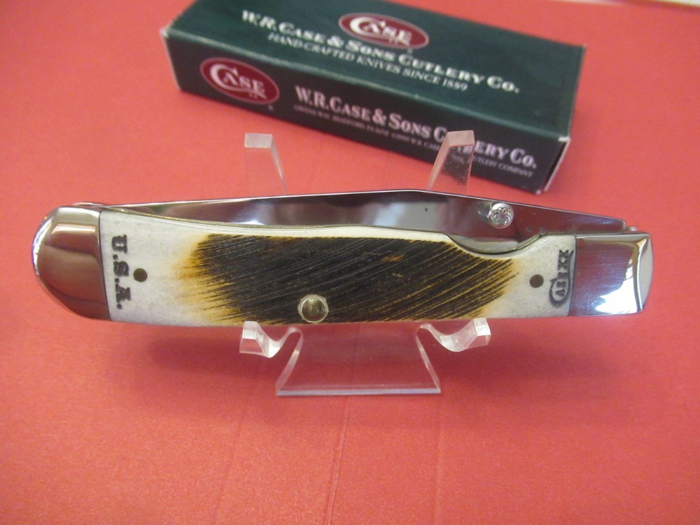 Case XX 2012 Rough Cut Brown Bone Trapperlock Pattern # 6154LC CV