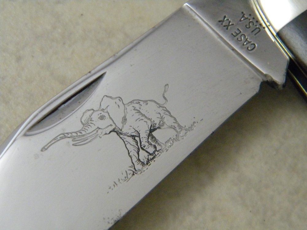 Case XX USA 5 Dot (1975) Wood 6250 Elephant Toe Knife