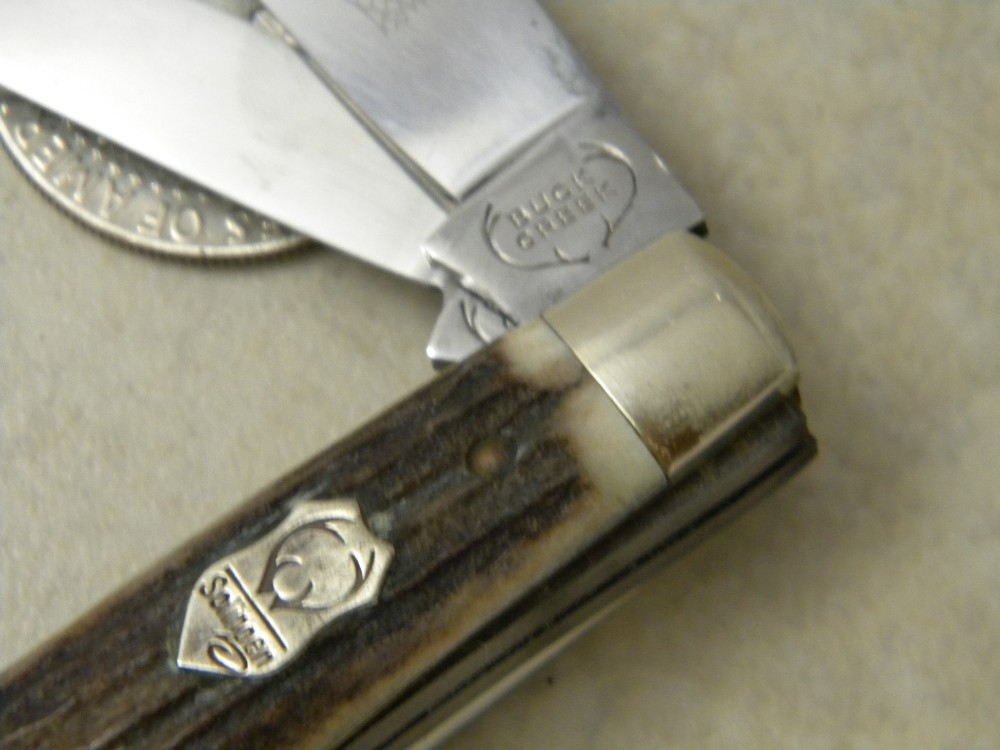 Buck Creek Solingen Germany "Rattler" Bone Stockman Knife