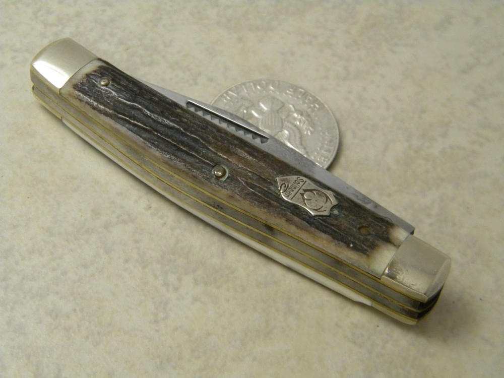Buck Creek Solingen Germany "Rattler" Bone Stockman Knife