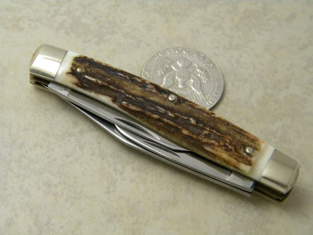 Buck Creek Solingen Germany "Rattler" Bone Stockman Knife