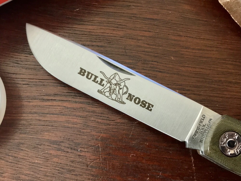 Great Eastern Cutlery Farm & Field 715121 Bullnose, Green Linen Micarta ...