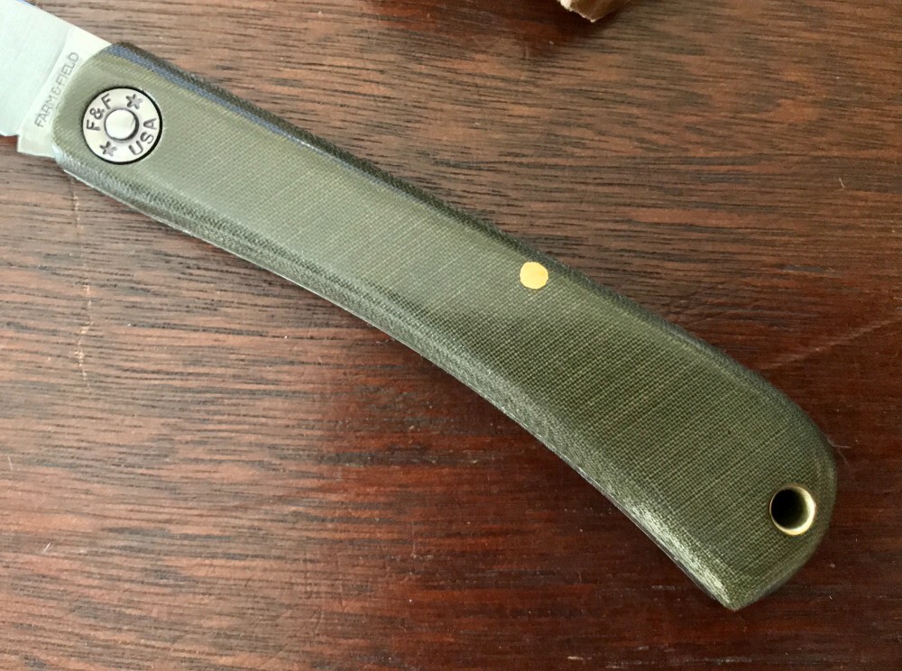 Great Eastern Cutlery Farm & Field 715121 Bullnose, Green Linen Micarta ...