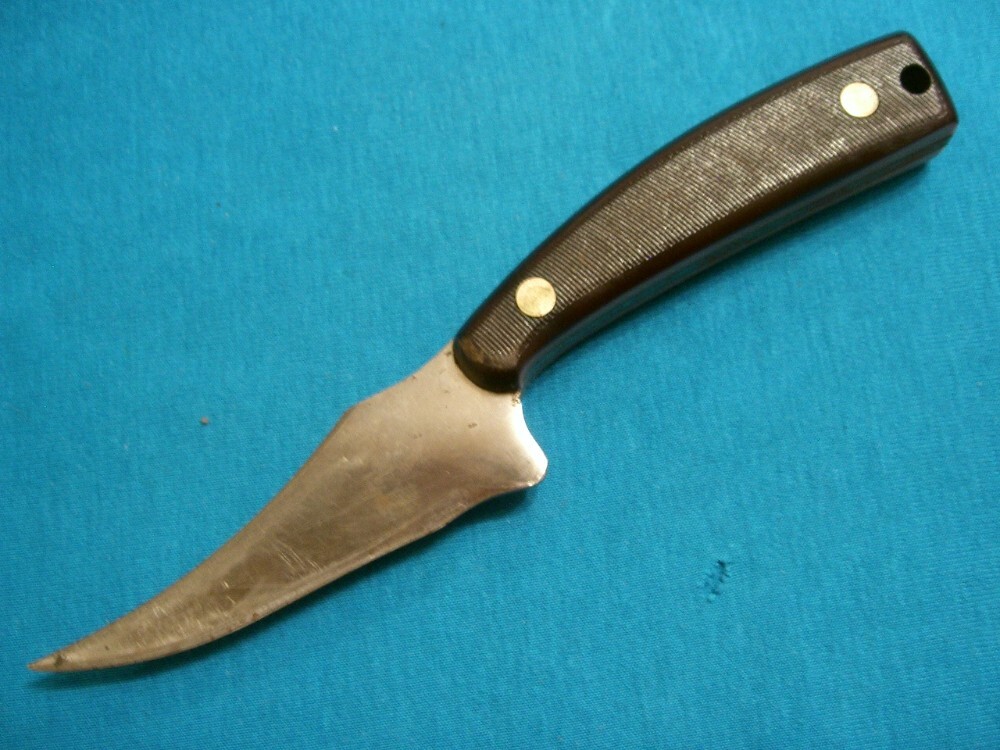 VINTAGE SCHRADE USA 152 SHARPFINGER FIXED BLADE HUNTING SKINNING KNIVES ...