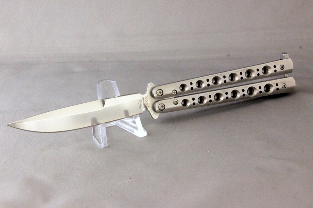 BENCHMADE Model 62 BALISONG Butterfly Knife with Original Nylon Sheath ...