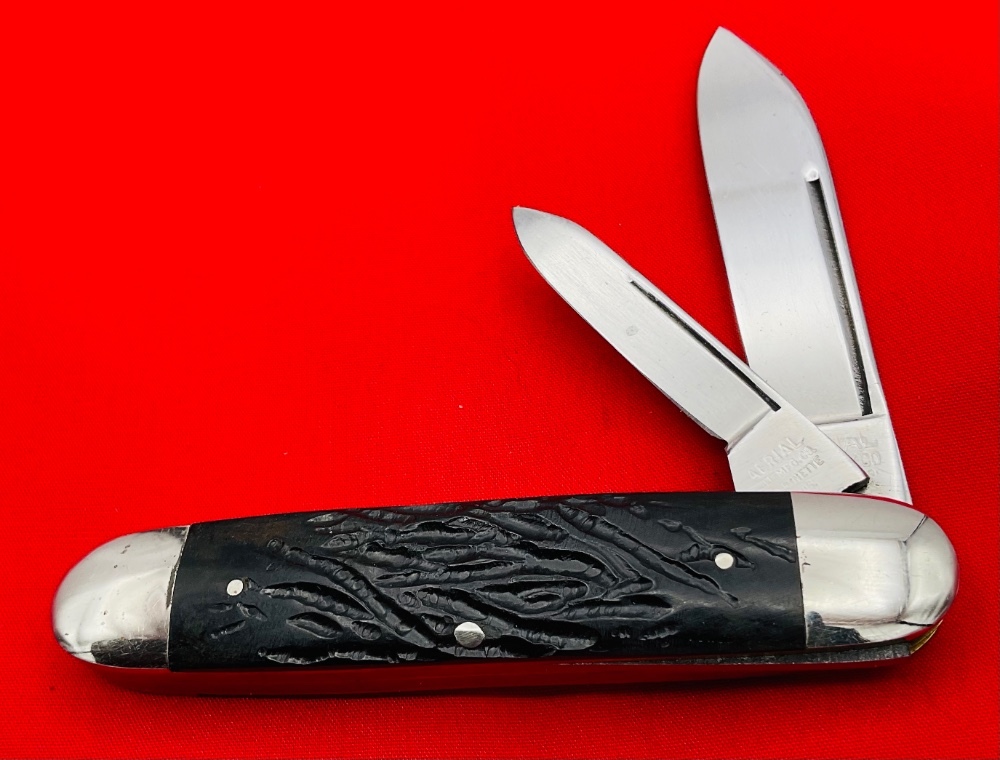 Vintage AERIAL CUT CO MARINETTE WISC Equal End Cigar Jack Pocket Knife ...