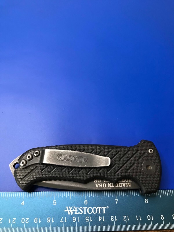 Gerber Auto 06 Tanto Automatic Knife Black G10