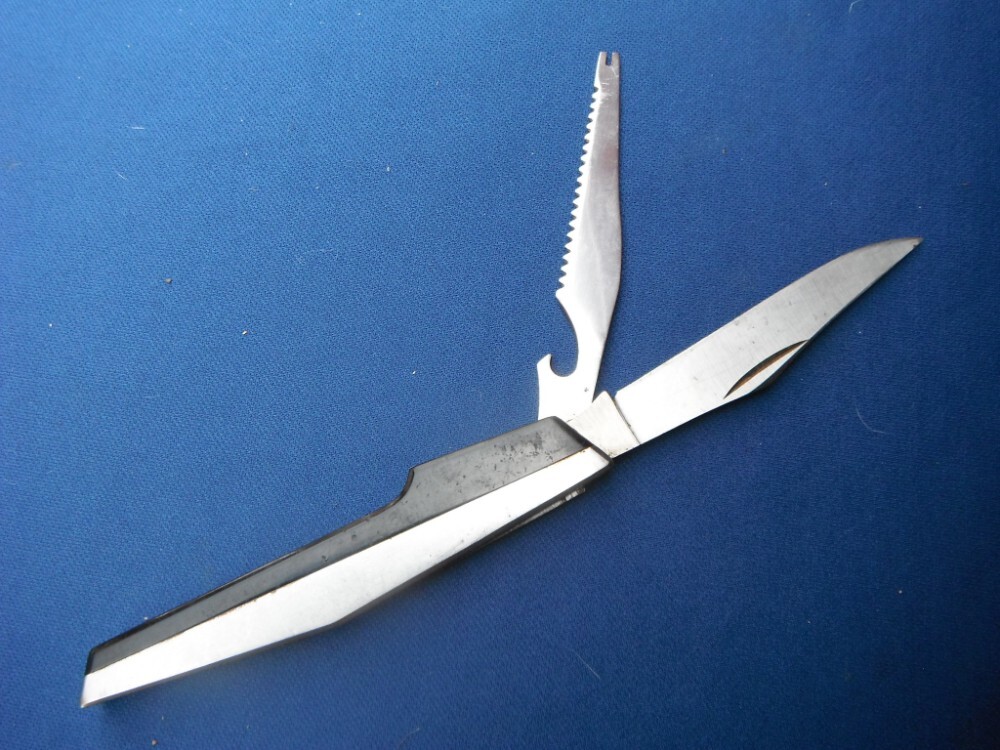 Vernco Hand-Honed Hi-CV Japan Two Blade Fishing Pocket Knife. Made in ...