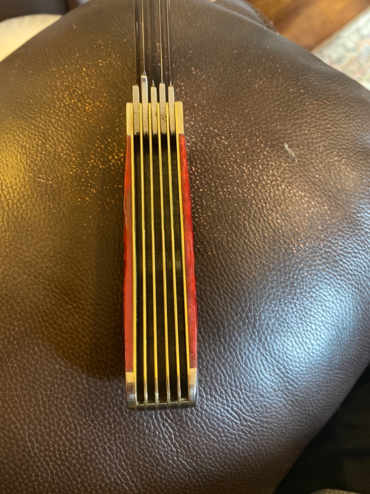 1995 Case XX USA 5 Dots 6554 SS Beautiful Red Bone Handle " The Beast ...