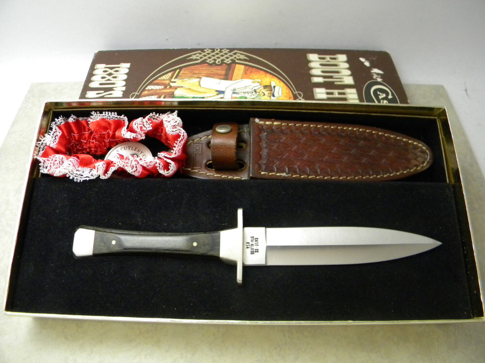 Case XX SS USA 10 Dot (1980) Wood P62-4 1/2 Boot Hunter Fixed Blade ...