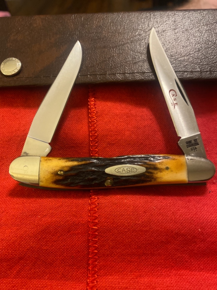 1978 Case XX Stainless 2 Dots Gen Stag Muskrat SSP Very Fat & Very ...