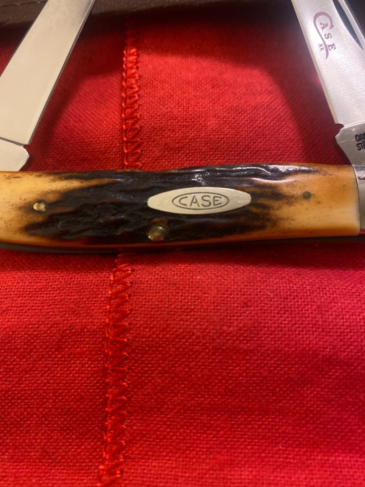 1978 Case XX Stainless 2 Dots Gen Stag Muskrat SSP Very Fat & Very ...