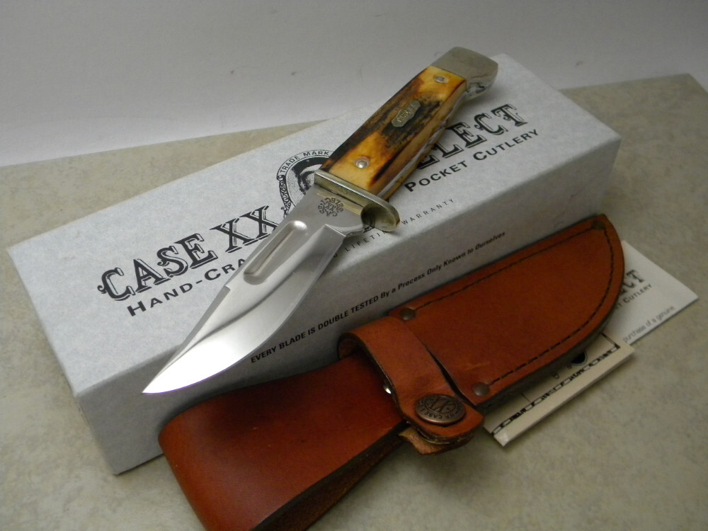 Case XX Select 578-3 1/2 Slab Side Hunter Fixed Blade Sheath Knife NIB
