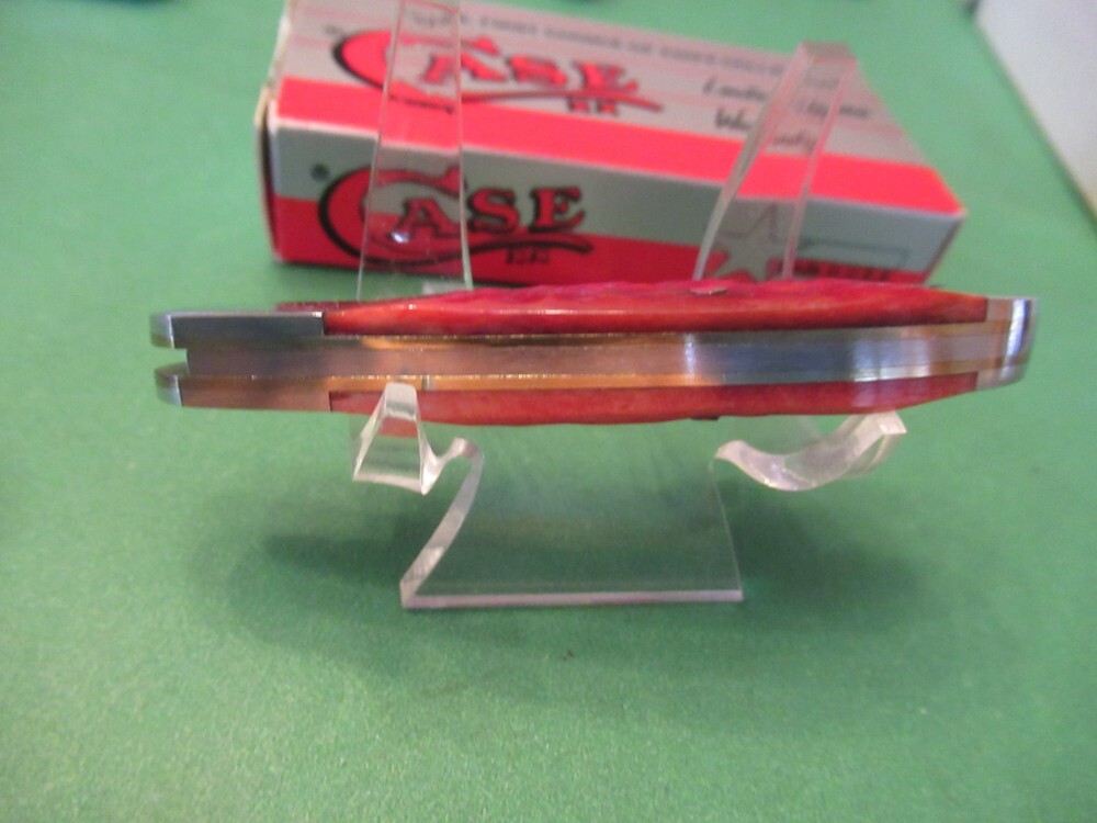 Case XX 1989 Centennial Red Bone Razor Pattern # R611098 SS