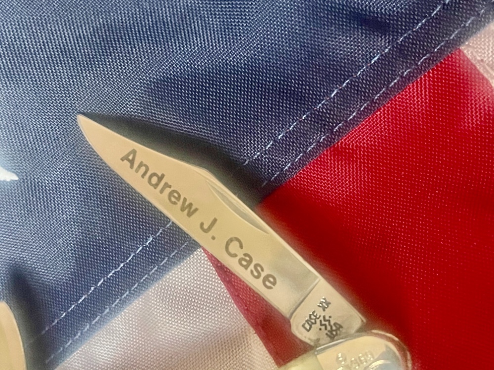 Case xx 1988 G62087 Knife w/ Great Green Jigged Bone Handles +Andrew ...