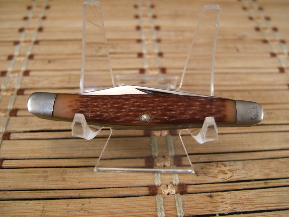 KABAR 1052 U.S.A. MADE 1080'S VINTAGE UNUSED SMALL DOUBLE BLADE CARBON ...