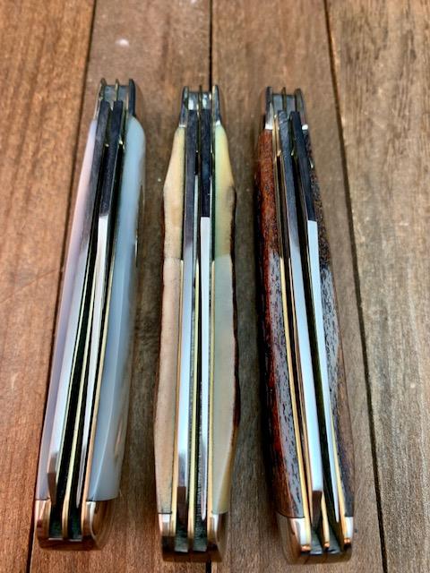 Kabar Limited Edition Trapper Triplets Pearl, Stag, Bone 1982. KS