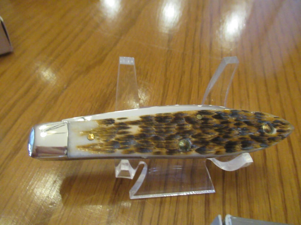 Case XX 2014 Amber Bone Teardrop Jack Pattern # TB61028 SS