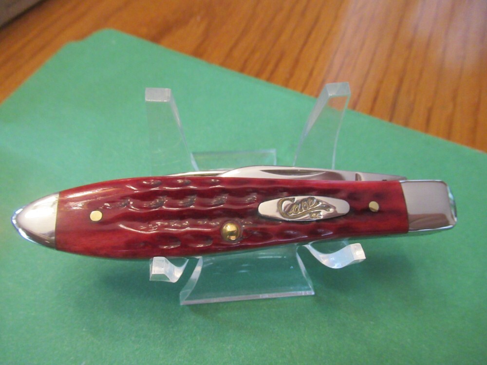 Case XX 2014 Red Bone Teardrop Jack Pattern # 62028 SS