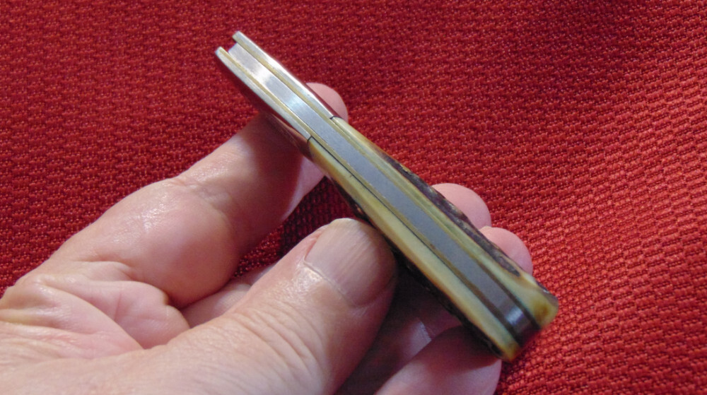 CRIPPLE CREEK MASTER CUTLERY USA BUCKEYE JACK KNIFE GENUINE STAG