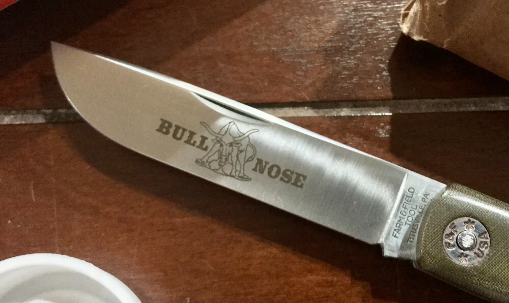 Great Eastern Cutlery Farm & Field 715121 Bullnose, Green Linen Micarta ...