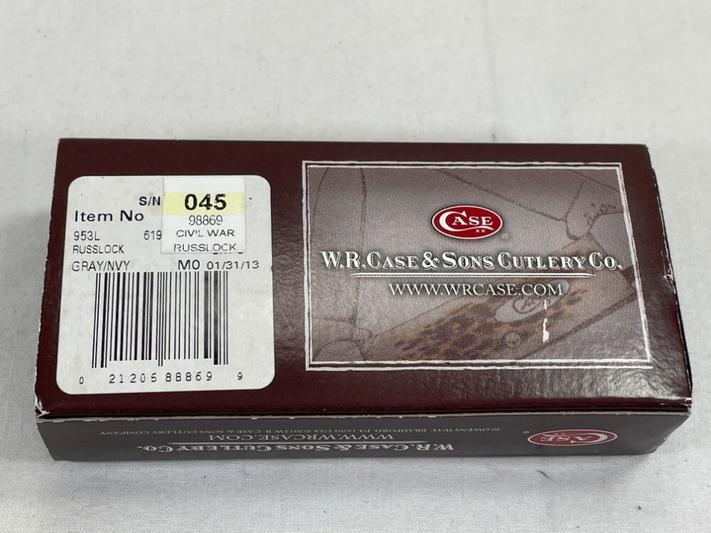 2012 CASE XX USA 61953L SS Shepherd Hills Civil War Russlock #45 MINT ...