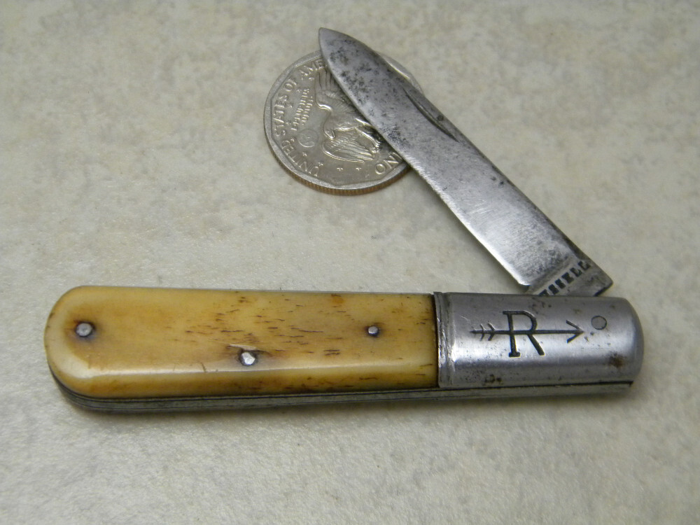Vintage Russell USA Bone Barlow Knife