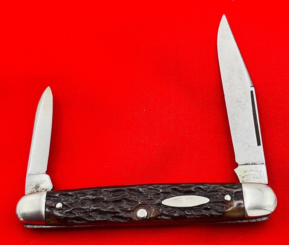 Vintage CATTARAUGUS CUTLERY CO 2-Blade Equal End Pen Folding Pocket ...