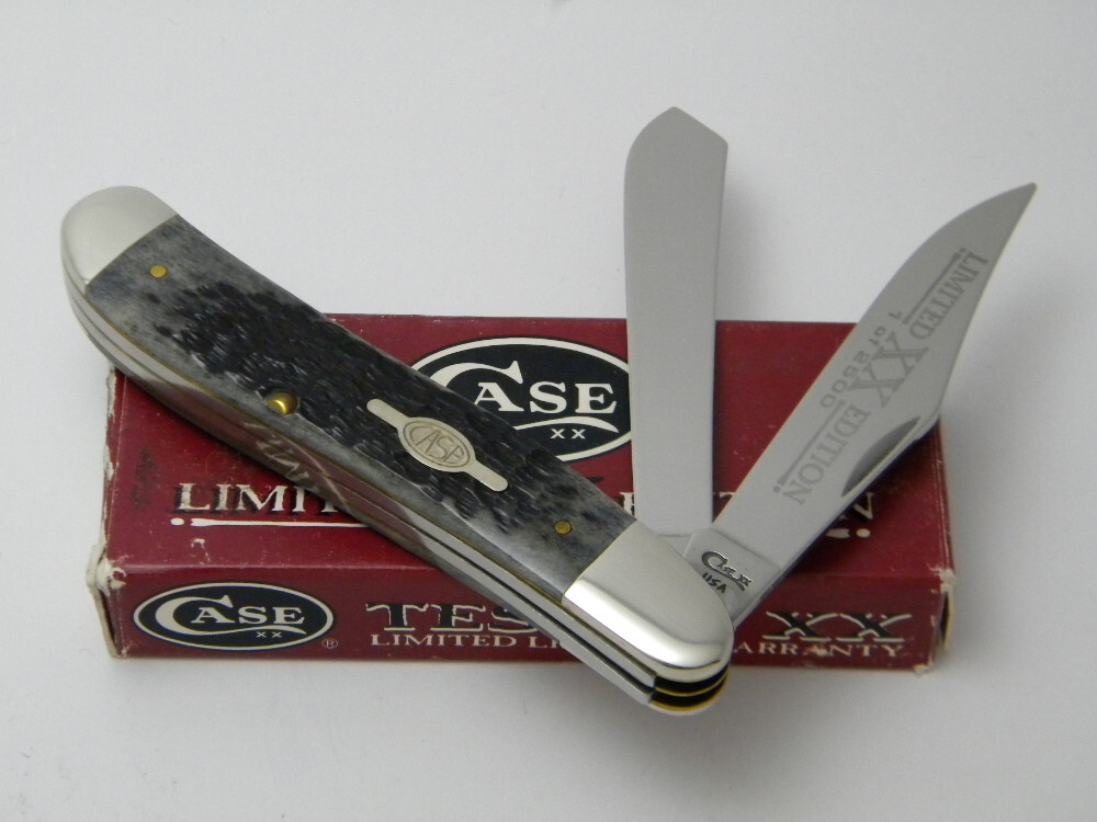 Case XX USA 6240 1998 Limited Edition Dark Black Rogers Bone Dogleg ...