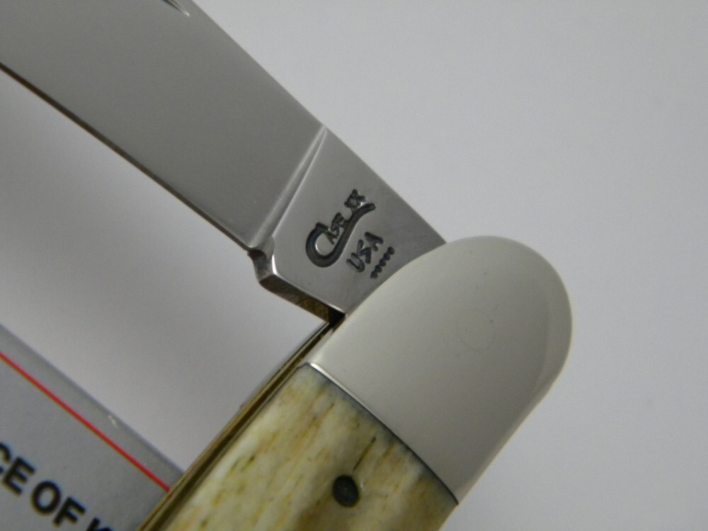 Case XX USA 6240 1995 Bone Dogleg Trapper Knife in Box