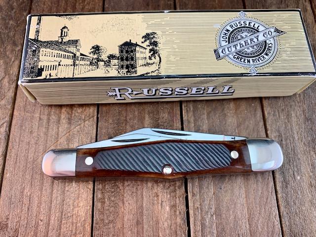 Russell Green River Works Whittler Brown Saw Cut Bone Made in Solingen ...