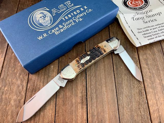 Case Canoe Antique Tang Stamp Series With Antique Bone Rogers Jigged 2012