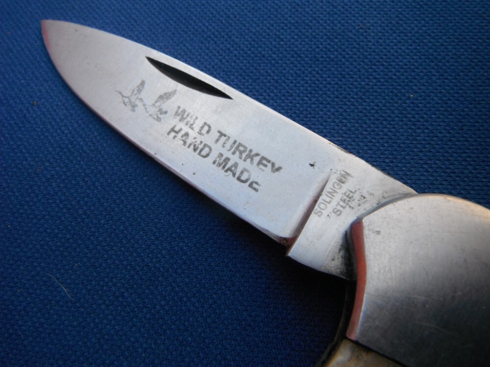 Wild Turkey Handmade Large Slip Joint Folding Pocket Knife Solingen ...