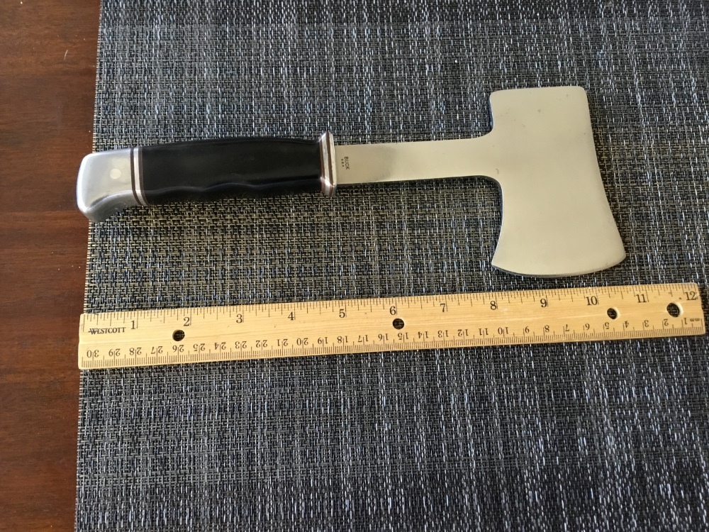 Buck knife and hatchet set - 119 fixed blade and 106 hatchet both with ...