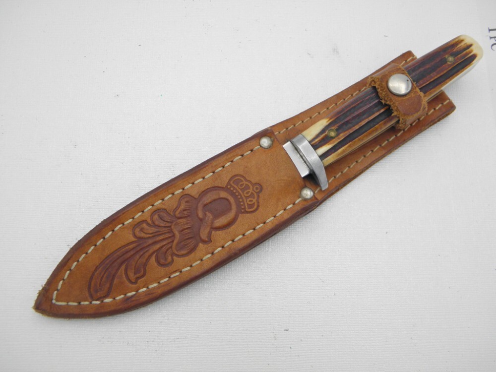 Queen Cutlery #73 Hunting Knife: 8” overall with a 4” blade, 1950s,
