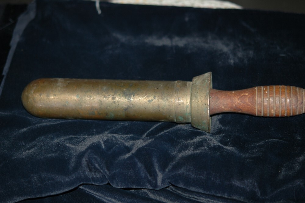 Vintage WW2 Navy Military Divers Knife with Brass Sheath - Vince