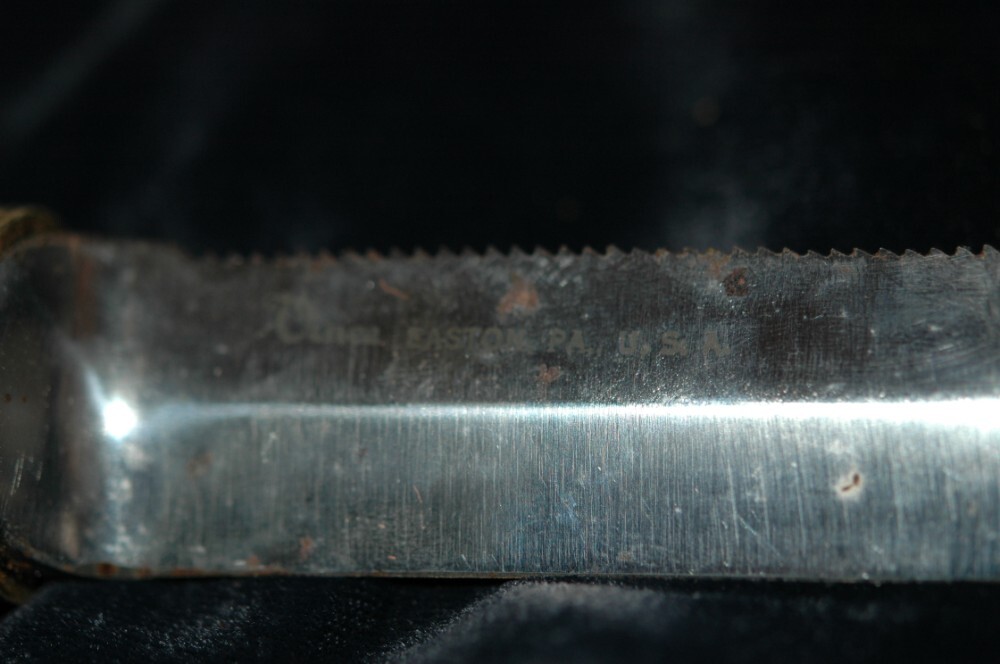 Vintage WW2 Navy Military Divers Knife with Brass Sheath - Vince