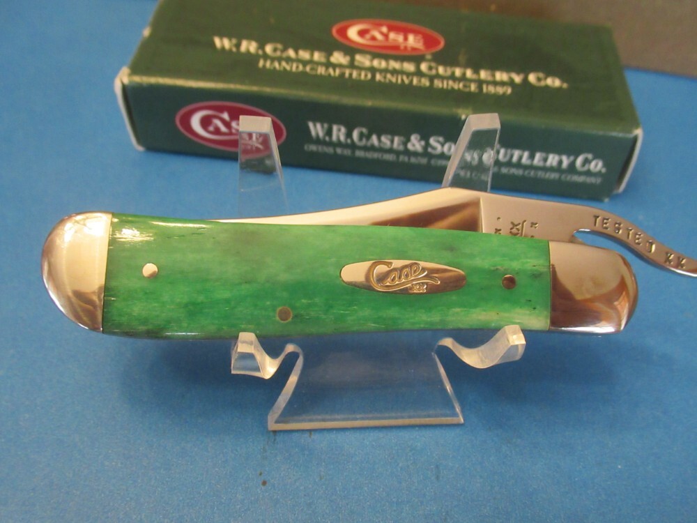 Case XX 2000 Smooth Green Bone Appaloosa RussLock Pattern # 61953 L SS