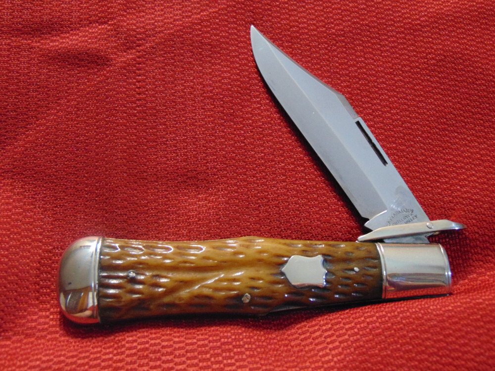 VINTAGE CATTARAUGUS CUTLERY CO. #12839 KING OF THE WOODS LOCKBACK ...