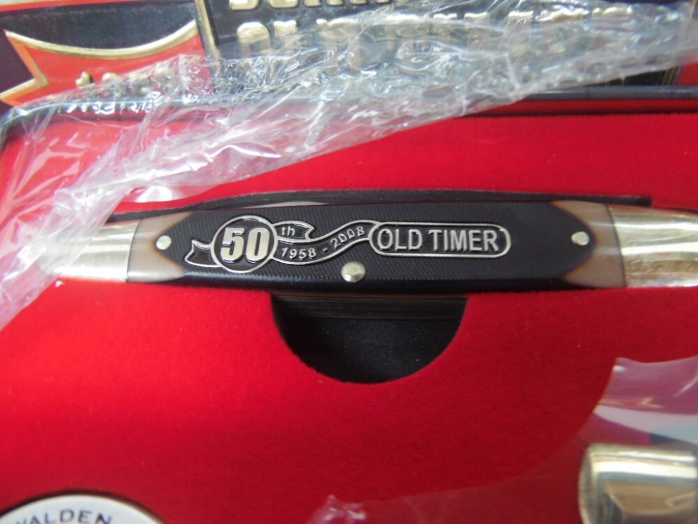 SCHRADE OLD TIMER 50th ANNIVERSARY 2008 3 KNIFE SET IN TIN SPECIAL ...