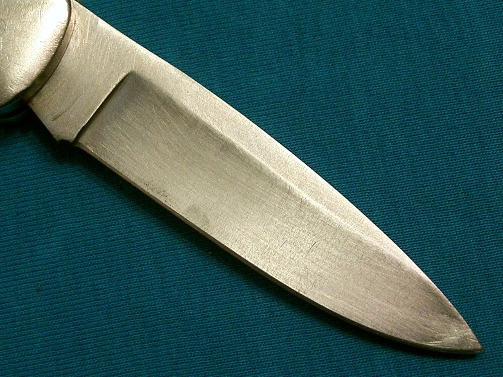 VINTAGE SCRIPT STAMP MICARTA BUCK DUKE 500 USA LOCKBACK FOLDING HUNTER ...