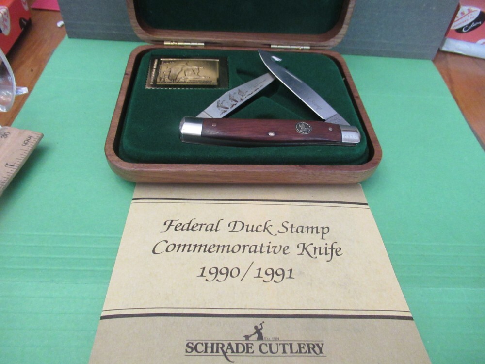 Schrade 1990 Federal Duck Stamp Commemorative Knife Model # DS4