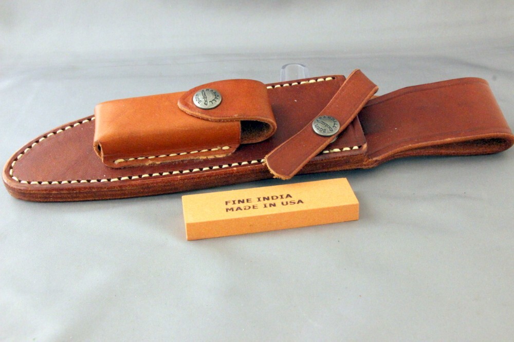RANDALL Model 12, Sportsman Bowie Knife, Stag Handle, Brass Pommel and ...