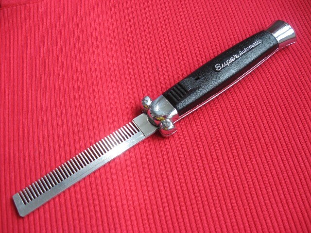 Vintage K-108 Super-Automatic OTF Switchblade Knife Comb!